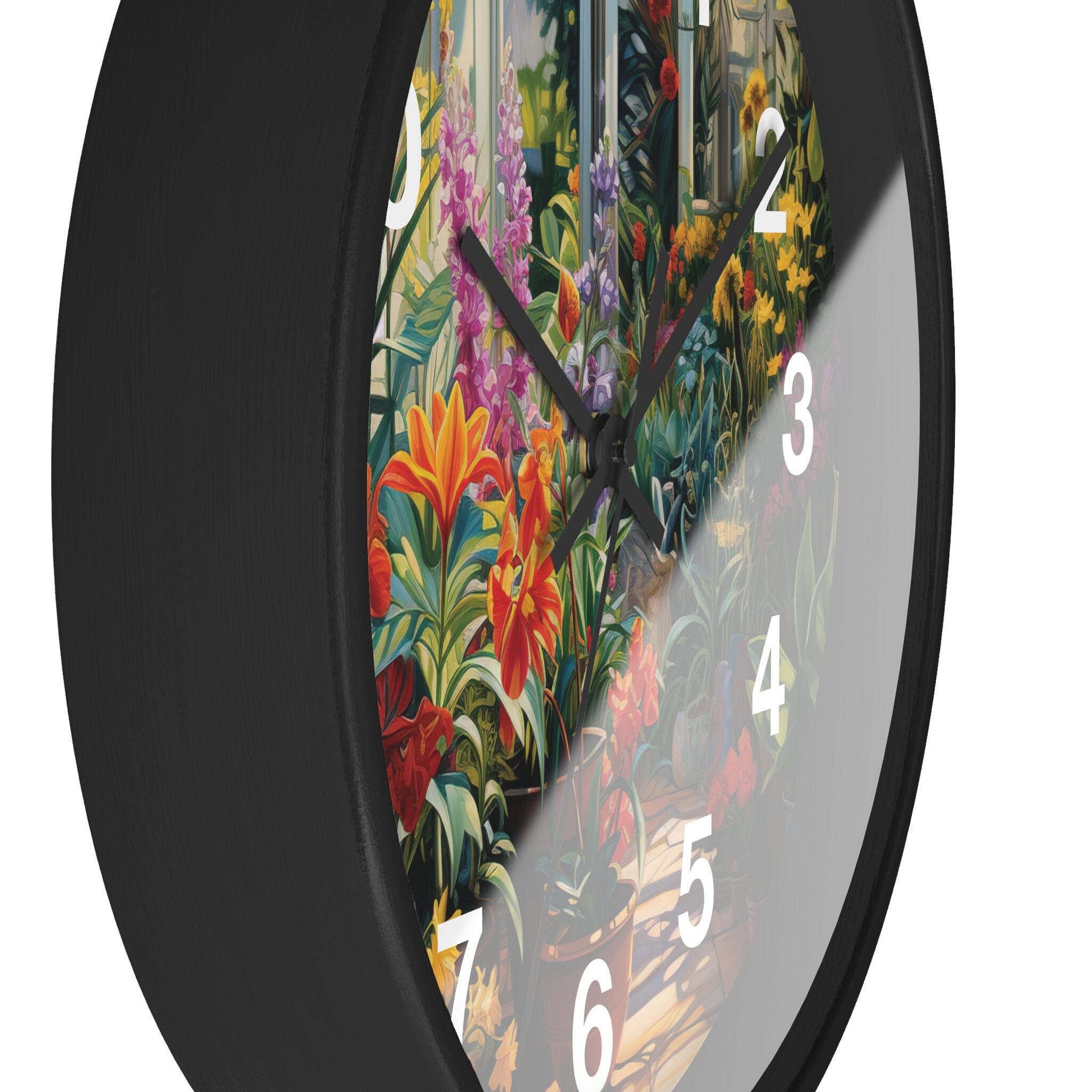 COTTAGE GARDEN CLOCK Cottage Core Wall Clock Boho Floral Decor Country ...