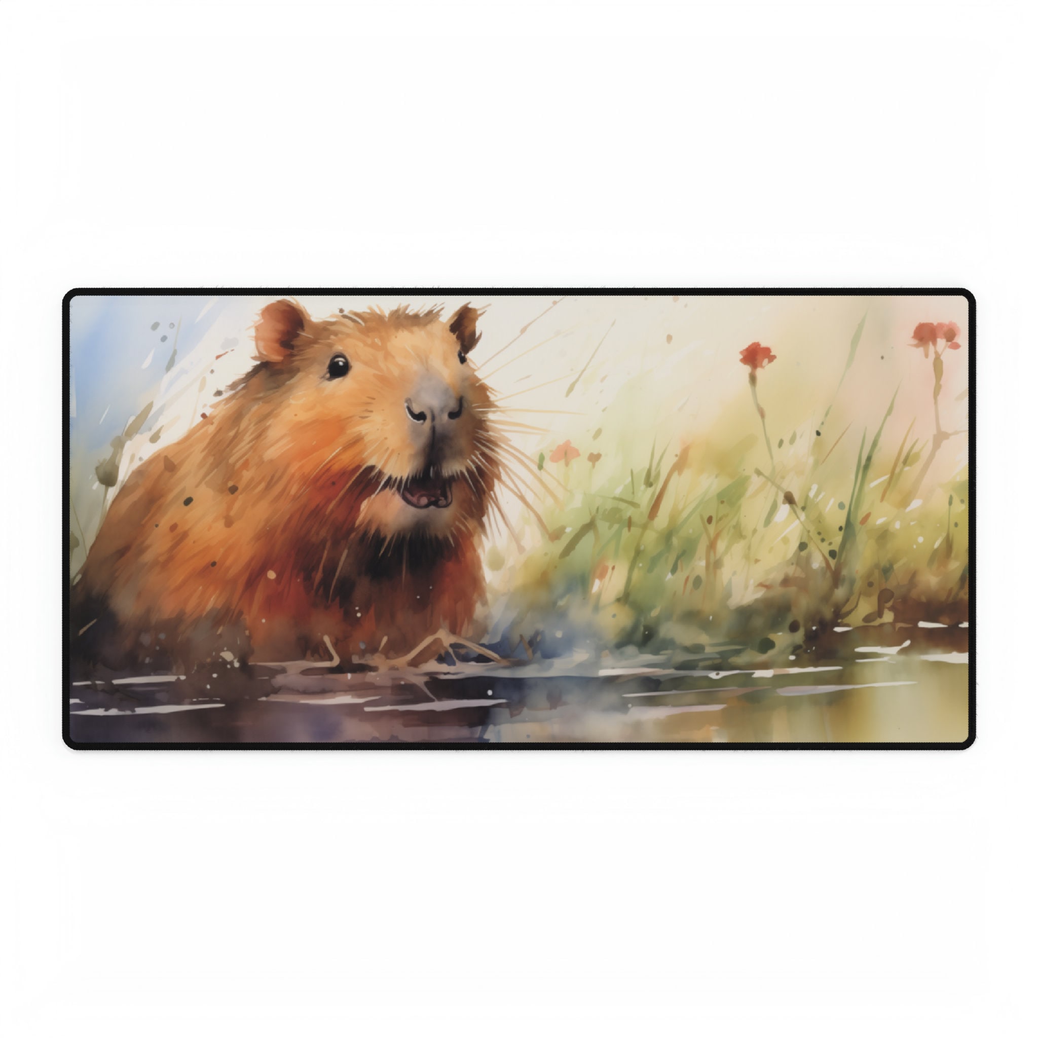 CAPYBARA DESK MAT Fun Kids Mouse Pad Large Mouse Mat Capybara Lover ...