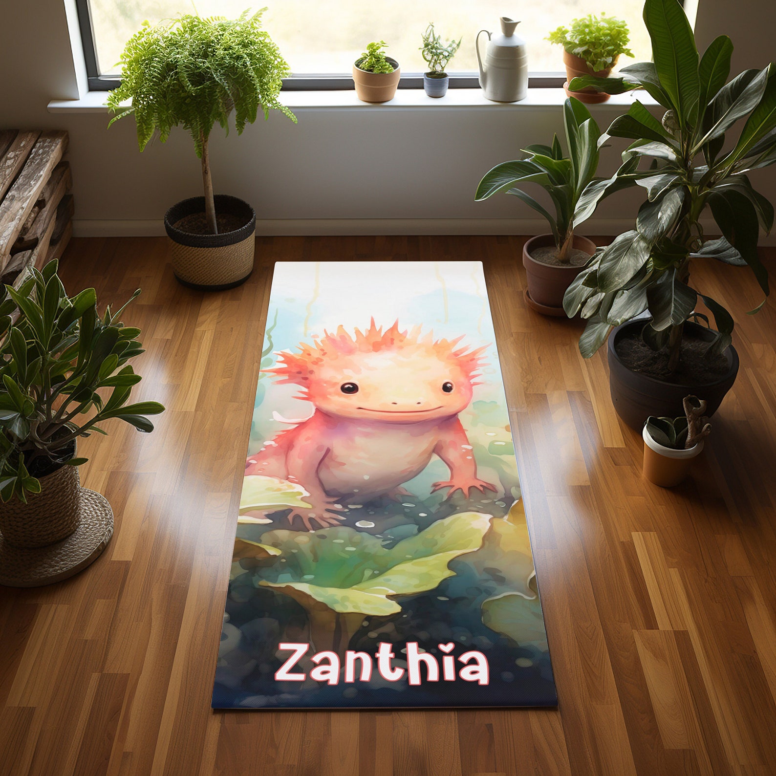 PERSONALIZED KIDS YOGA Mat Axotoli Kids Pilates Excercise Fitness ...