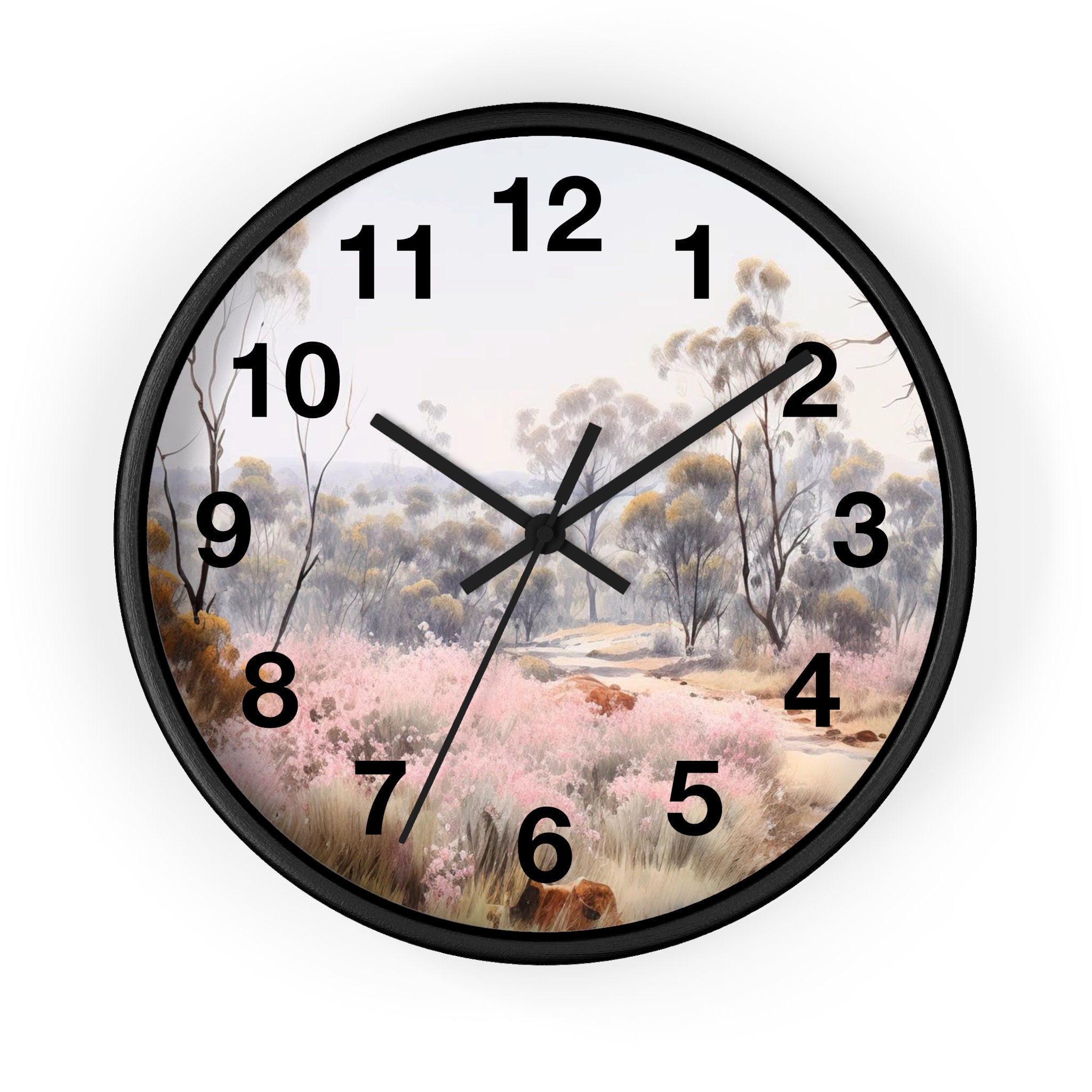 AUSTRALIAN OUTBACK CLOCK Cottage Core Wall Clock With Numbers Boho ...