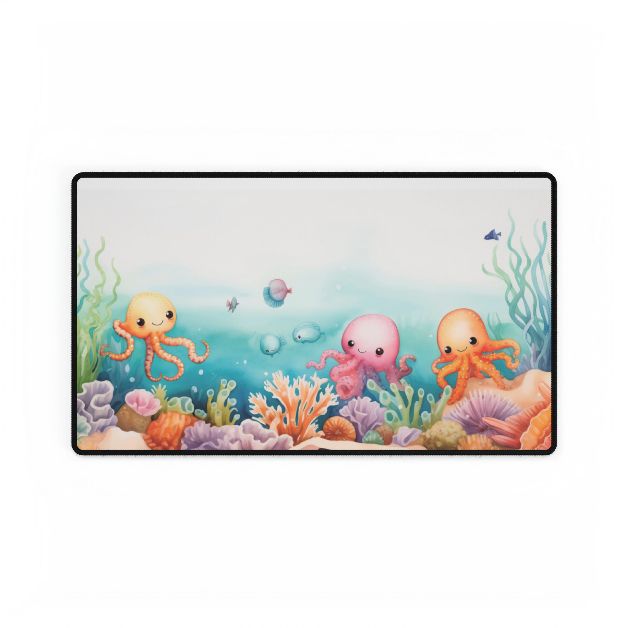 OCTOPUS DESK MAT Cute Kids Mouse Pad Large Mouse Mat Tropical Desk Pad ...