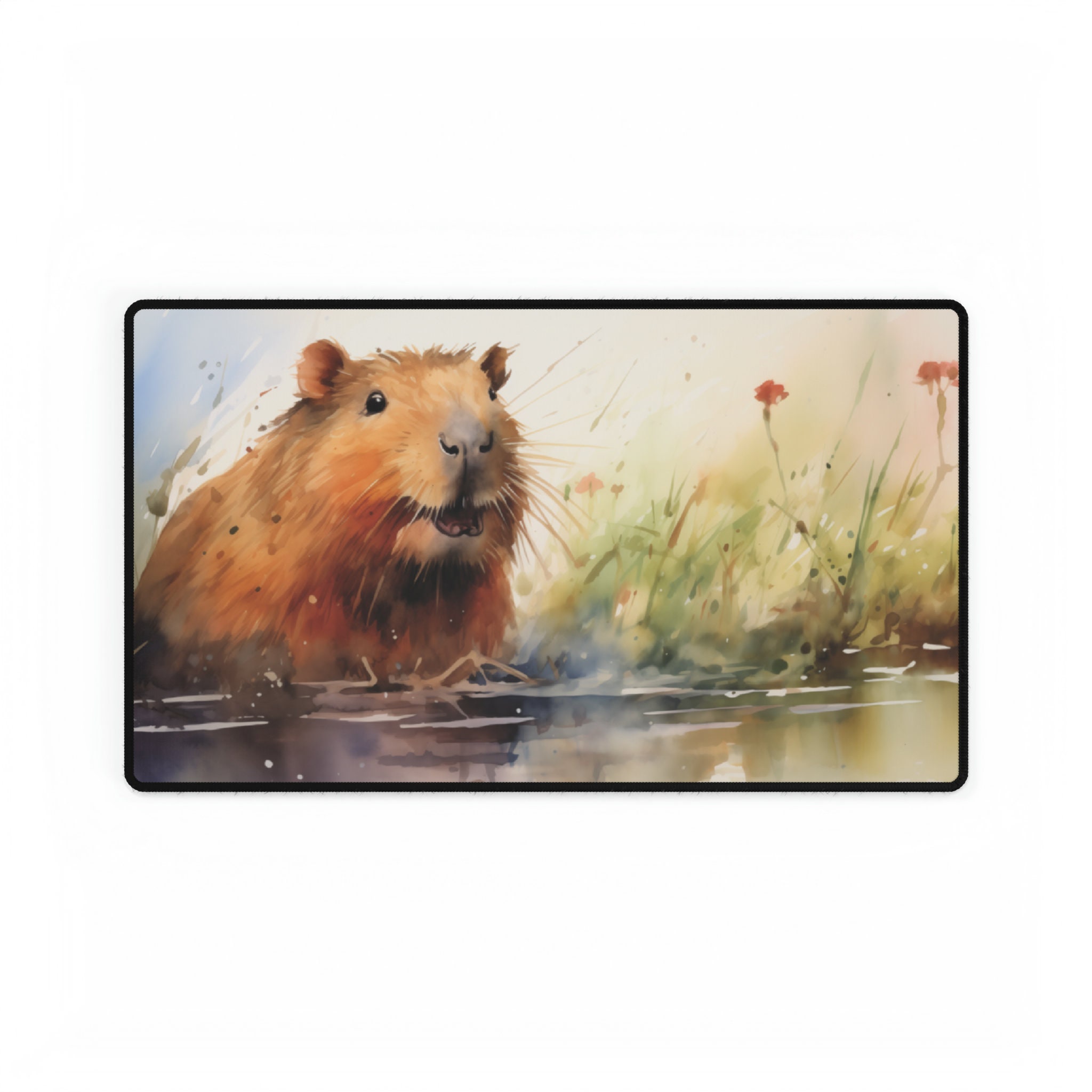 CAPYBARA DESK MAT Fun Kids Mouse Pad Large Mouse Mat Capybara Lover ...