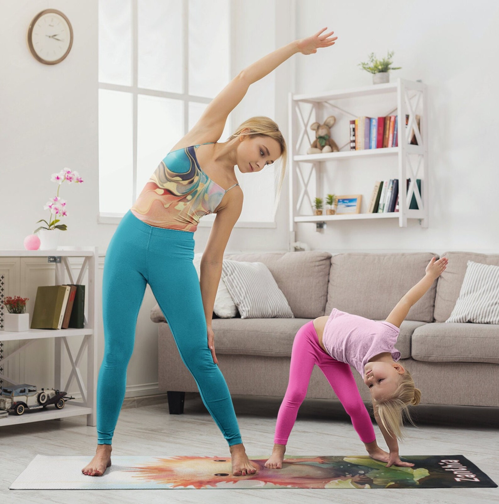 PERSONALIZED KIDS YOGA Mat Axotoli Kids Pilates Excercise Fitness ...