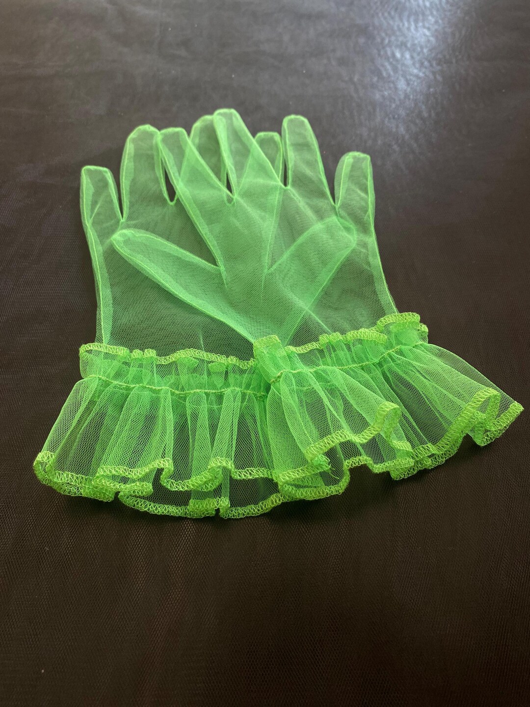 Sheer Tulle Ruffle Gloves: Bridal, Party, or Cosplay - Etsy