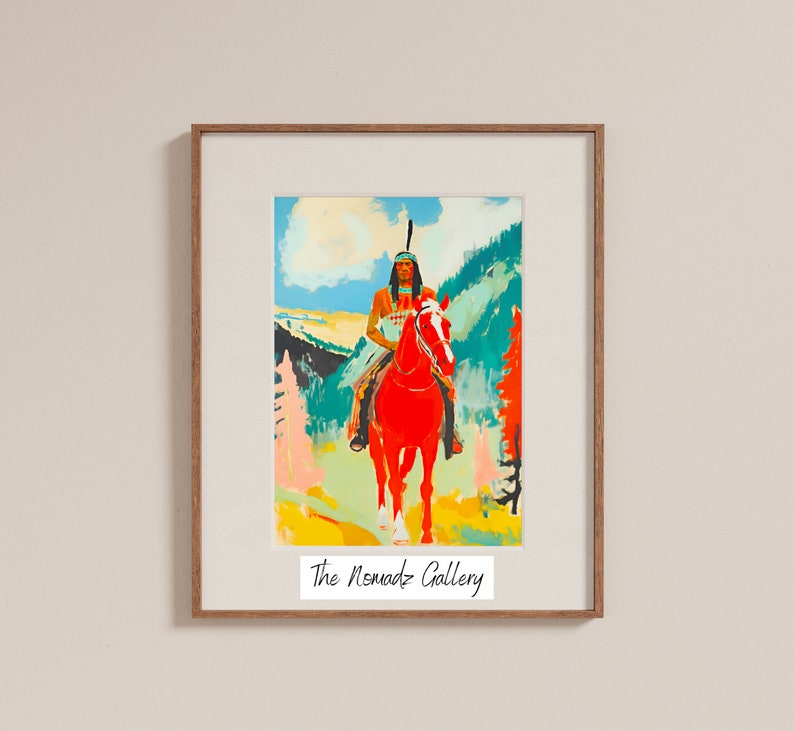 Native Indian Chief, Native American Wall Art, Southwestern Wall Art ...