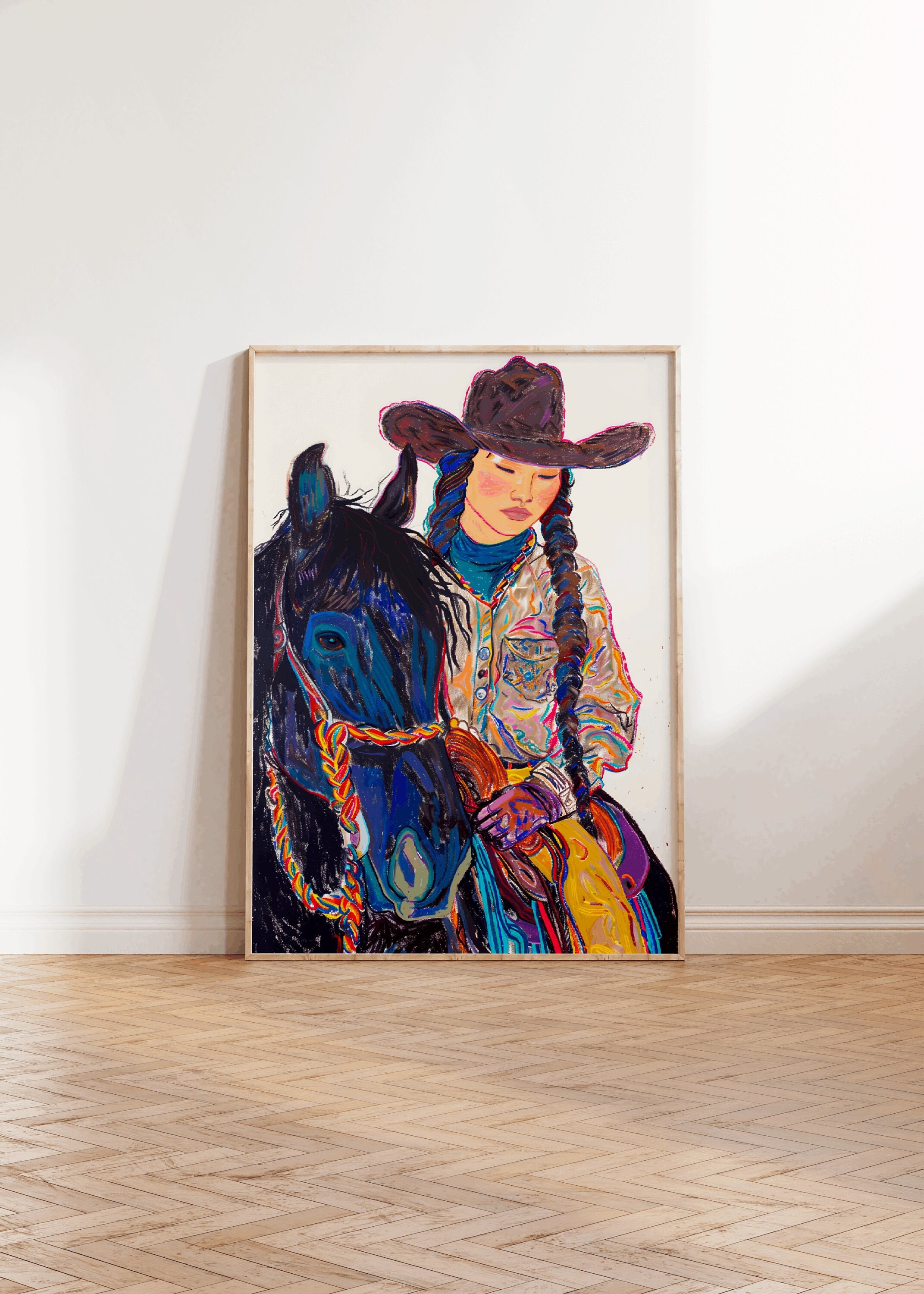 Asian Cowgirl, Western Rodeo Japanese Chinese Korean Texas, Woman on ...