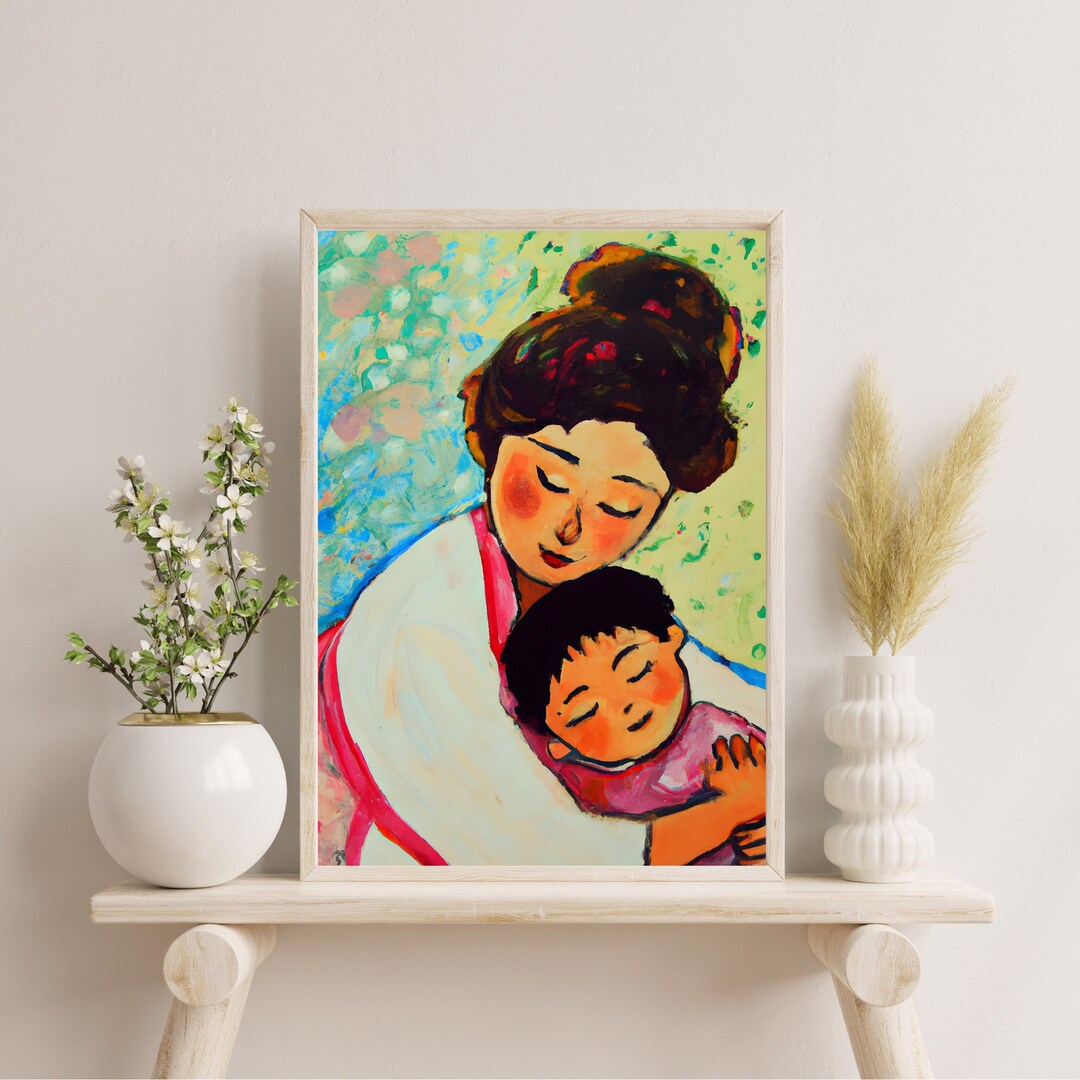Korean Mother and Son in Hanbok Korean Relationship Korean - Etsy
