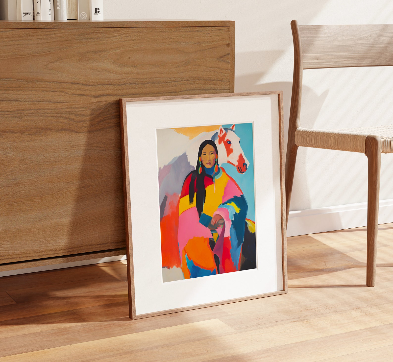 Comanche Woman, Native American Wall Art, Native American Horse Wall ...