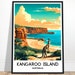 Kangaroo Island Travel Print Kangaroo Island Poster Australian Art ...
