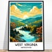West Virginia Travel Print West Virginia Poster American Art Print ...
