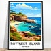 Rottnest Island Travel Print Rottnest Island Poster Australian Art ...