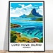 Lord Howe Island Travel Print Lord Howe Island Poster Australian Art ...