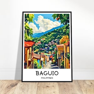Baguio Travel Print Baguio City Poster Philippines Art Print ...
