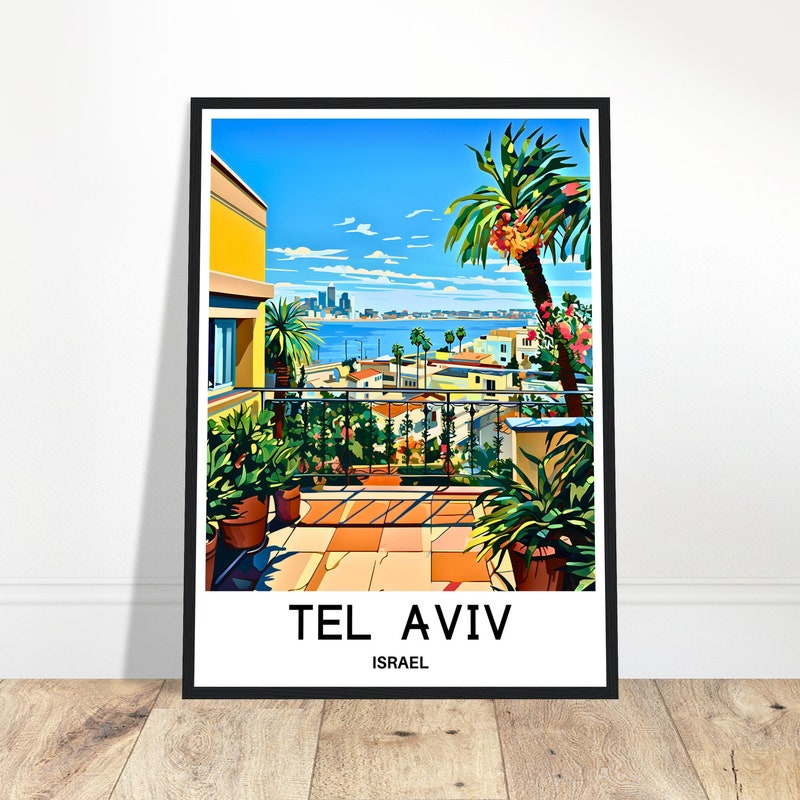 Tel Aviv Poster - Etsy