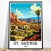 St. George Travel Print St. George Poster American Art Print Utah Lover ...