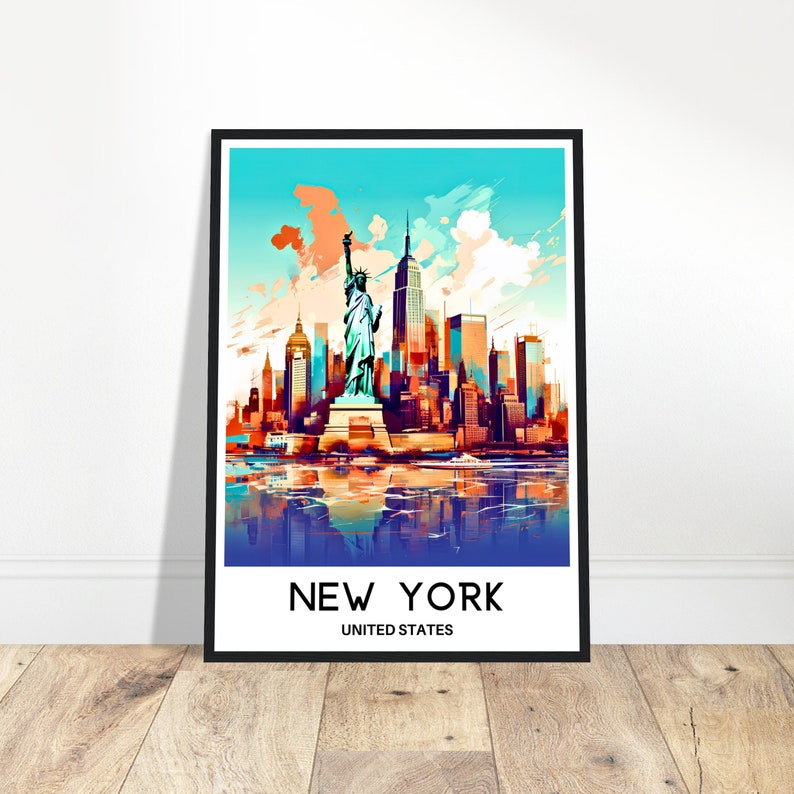New York Poster New York Print New York Travel Poster New York Travel Print New York Art Print ...
