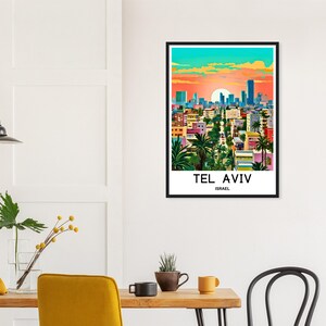 Tel Aviv Travel Print Tel Aviv Poster Jewish Art Print Israel Lover ...
