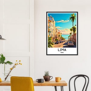 Lima Travel Print Lima Poster Peruvian Art Print Peru Lover Gift Wall ...
