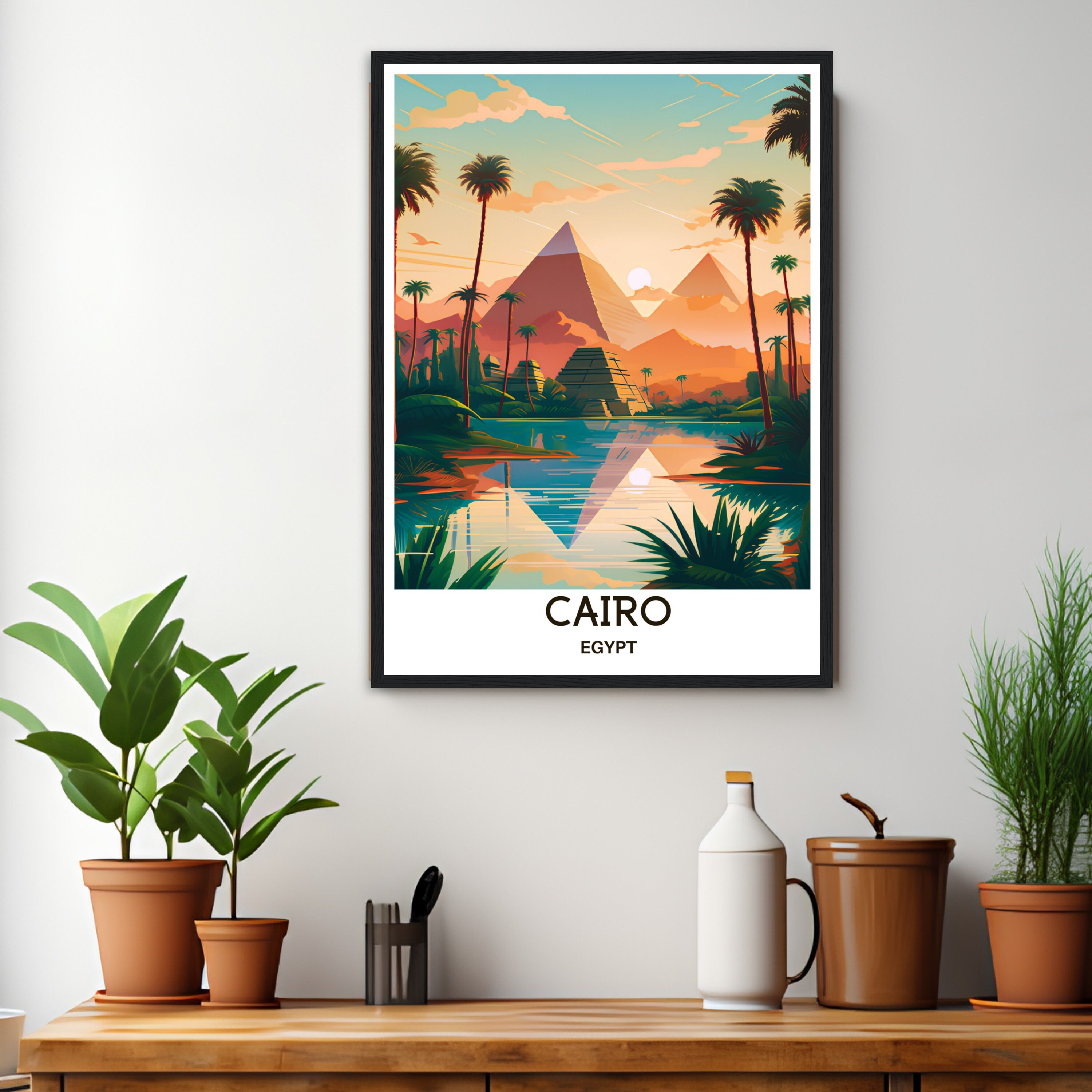 Cairo Travel Print Cairo Poster Egyptian Art Print Egypt Lover Gift ...