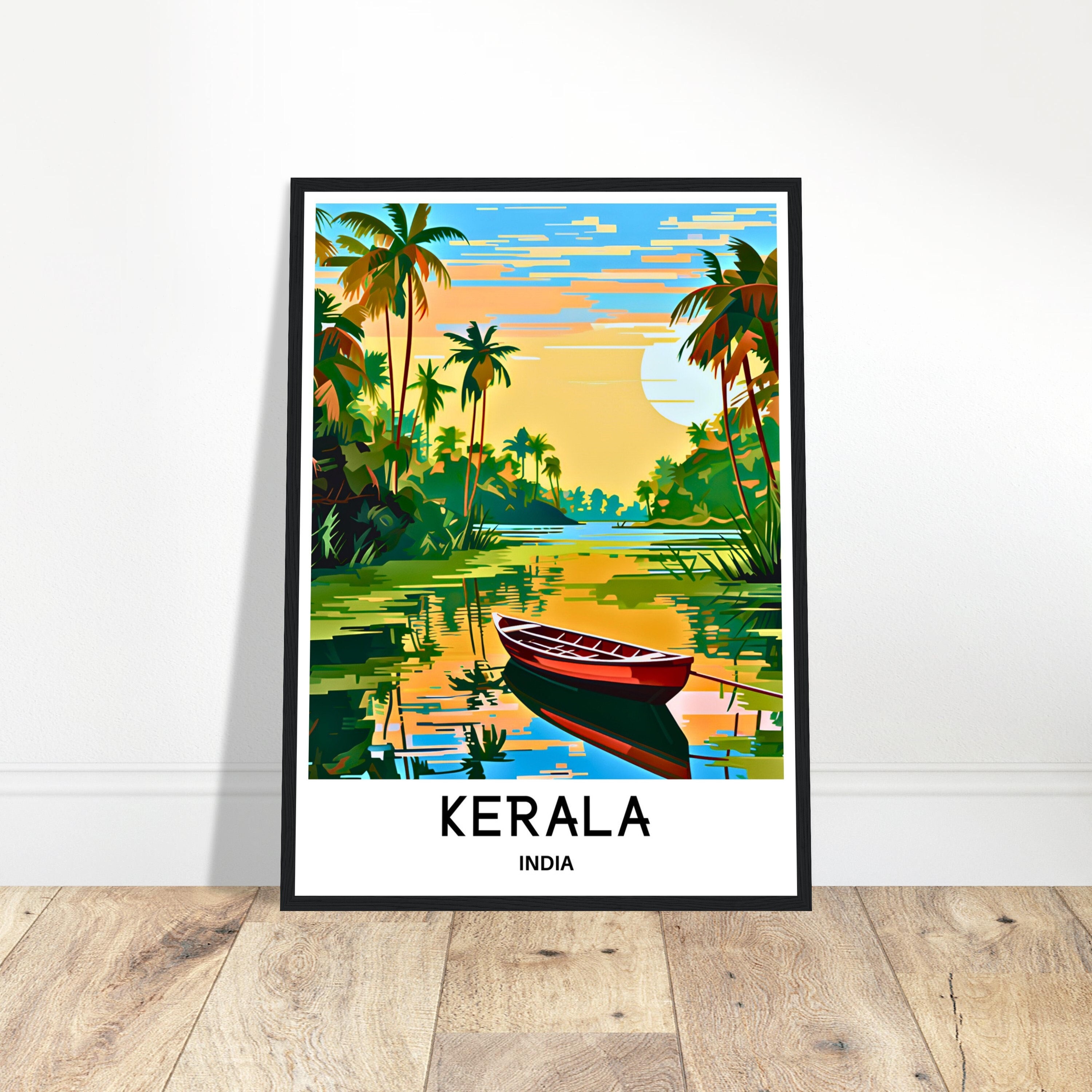Kerala Travel Print Kerala Poster Indian Art Print India Lover Gift ...