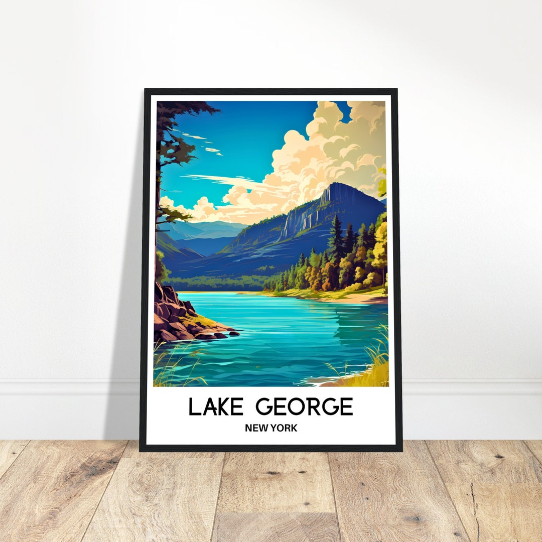 Lake George Travel Print Lake George Poster American Art Print New York ...