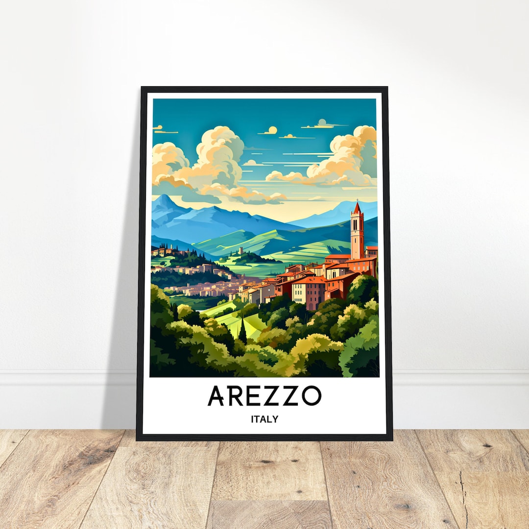 Arezzo Travel Print Arezzo Poster Italian Art Print Italy Lover Gift ...