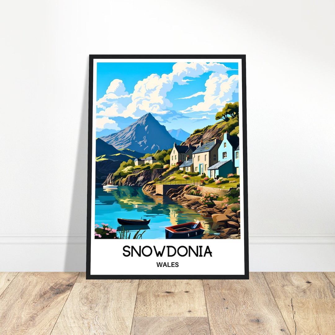 Snowdonia Travel Print Snowdonia Poster Welsh Art Print Wales Lover ...