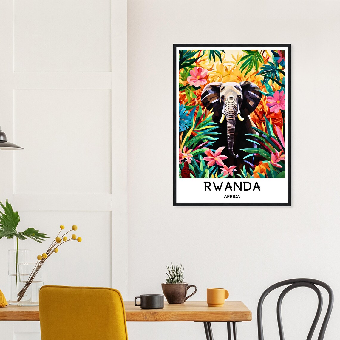 Rwanda Travel Print Rwanda Poster African Art Print South Africa Lover ...