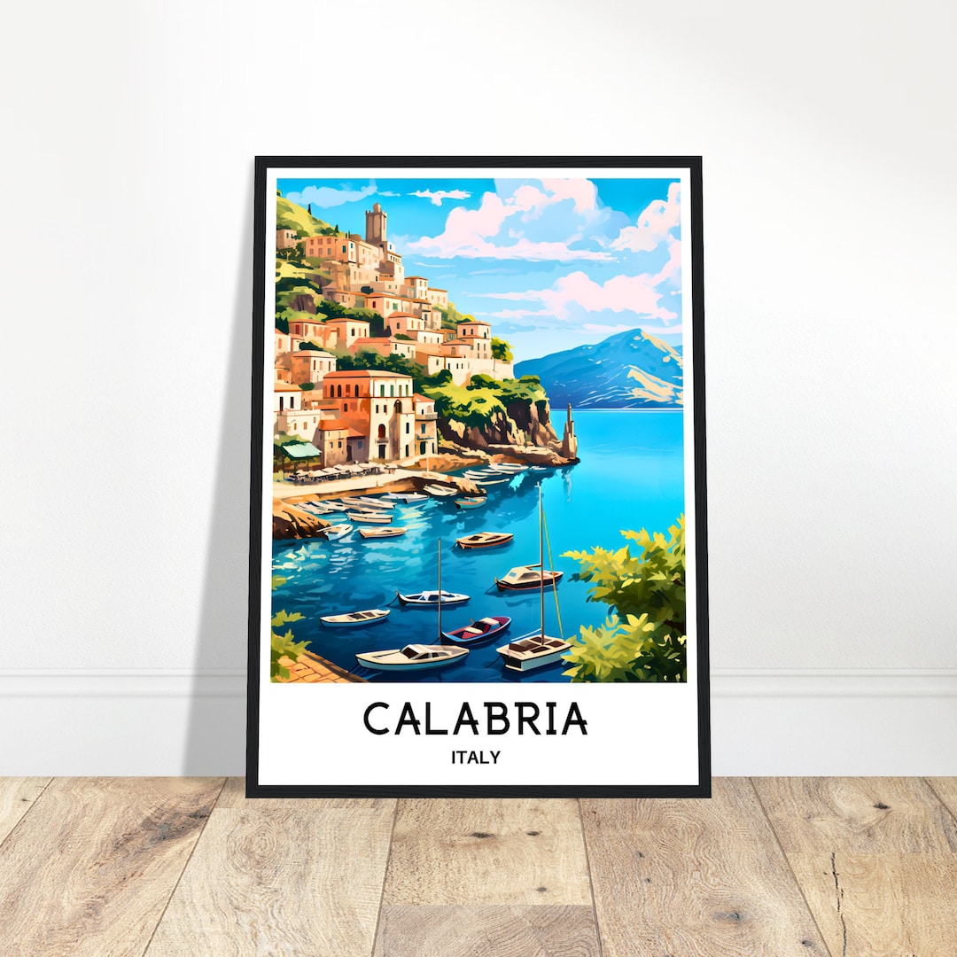 Calabria Travel Print Calabria Poster Italian Art Print Italy Lover ...