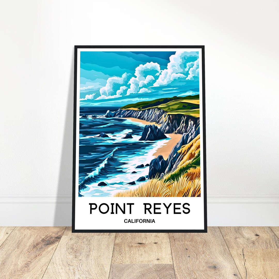 Point Reyes Travel Print Point Reyes Poster American Art Print ...
