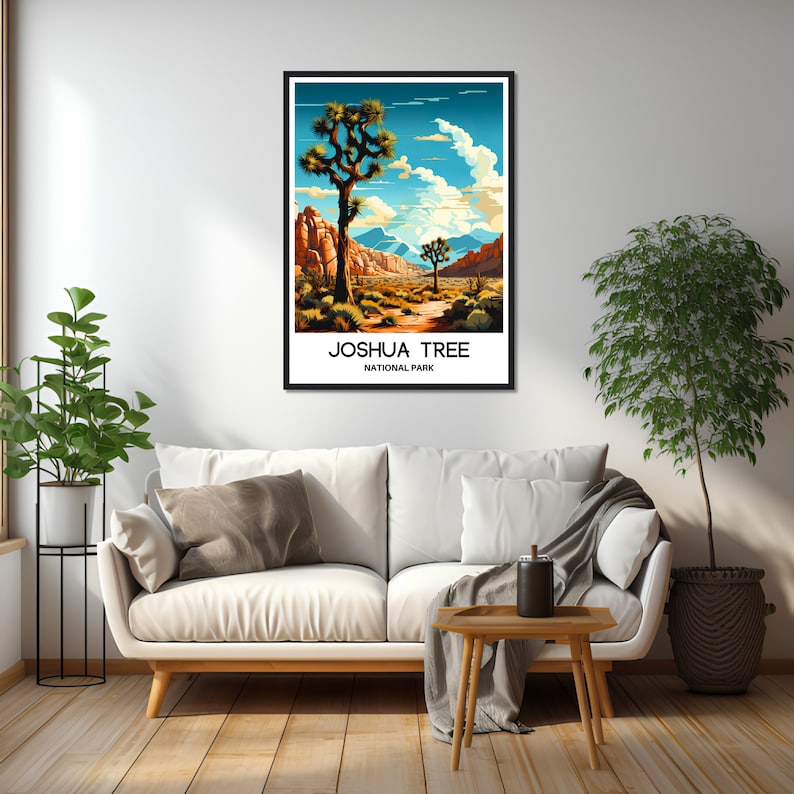 Joshua Tree National Park Travel Print Joshua Tree Poster American Art ...