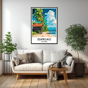 Siargao Travel Print Siargao Island Poster Philippines Art Print ...