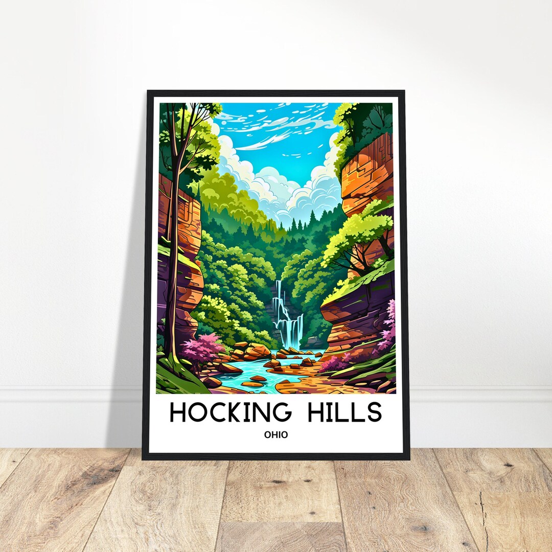 Hocking Hills State Park Travel Print Hocking Hills Poster American Art ...