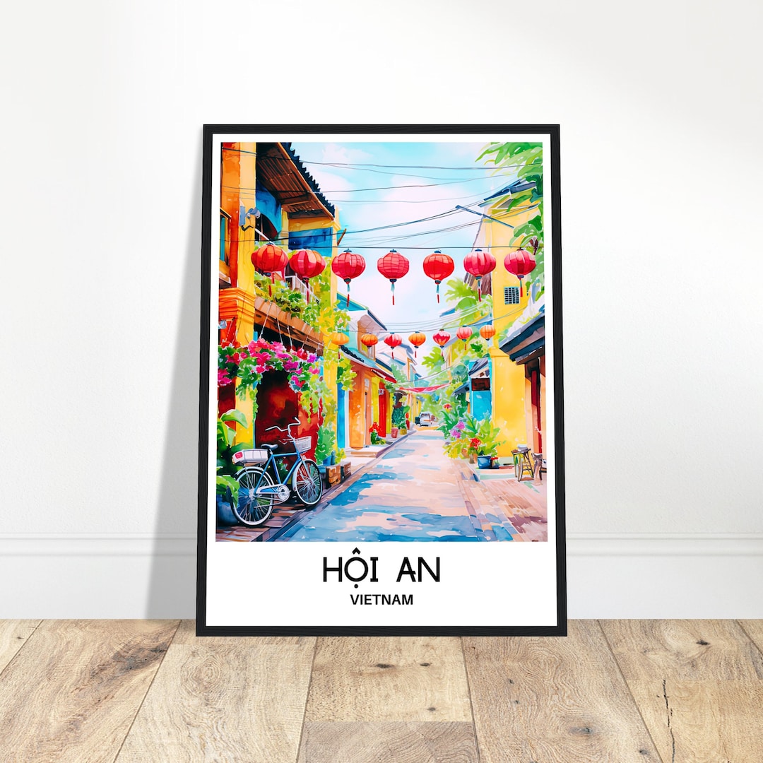 Hoi an Watercolor Print Hoi an Travel Poster Vietnamese Art Print ...
