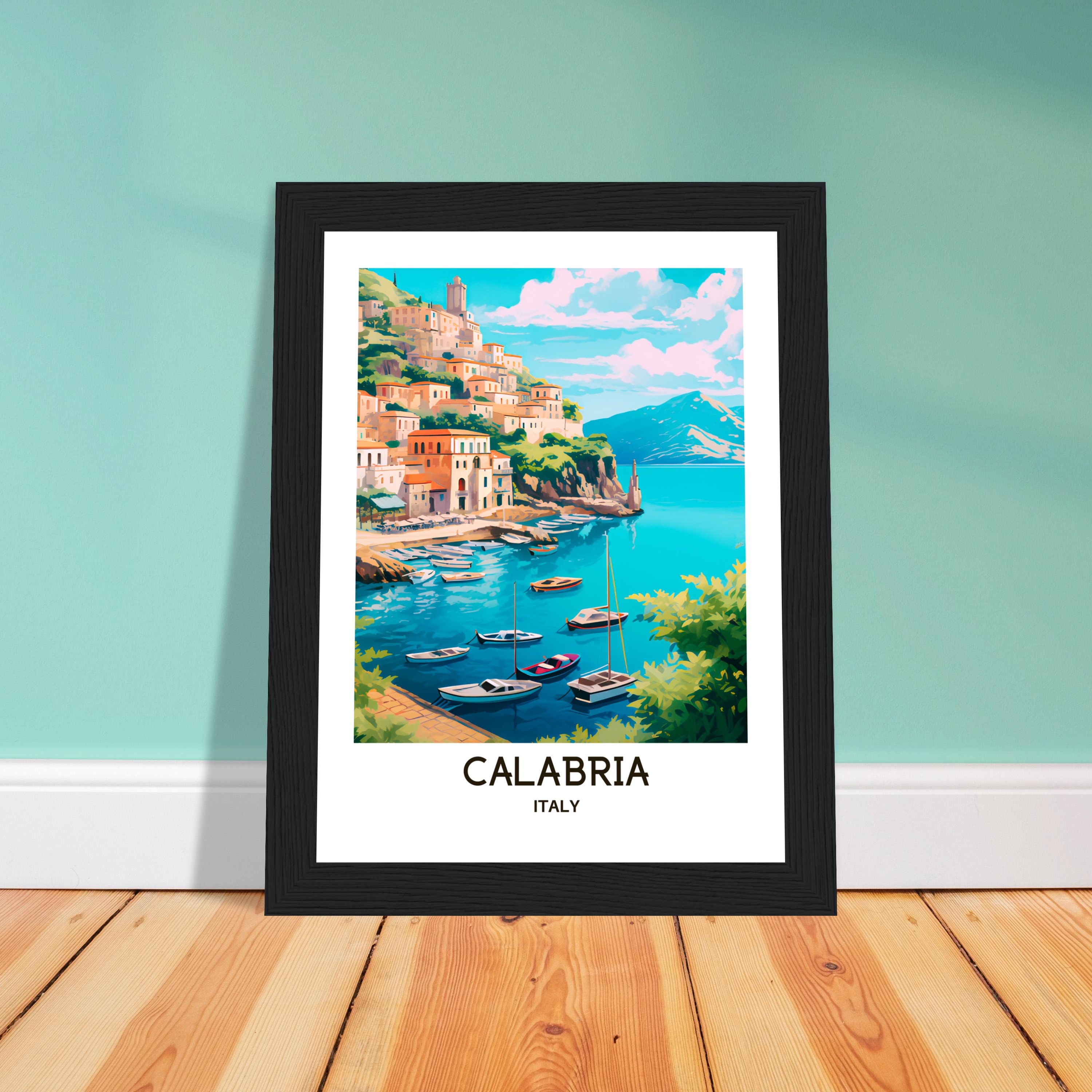 Calabria Travel Print Calabria Poster Italian Art Print Italy - Etsy