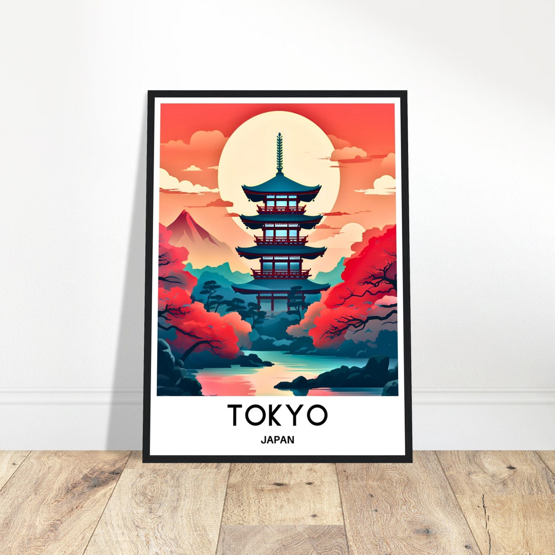 Tokyo Travel Poster Tokyo Travel Print Tokyo Japan Print Tokyo Print ...