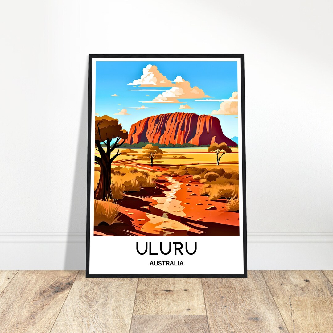 Uluru Travel Print Uluru Poster Australian Art Print Australia Lover ...