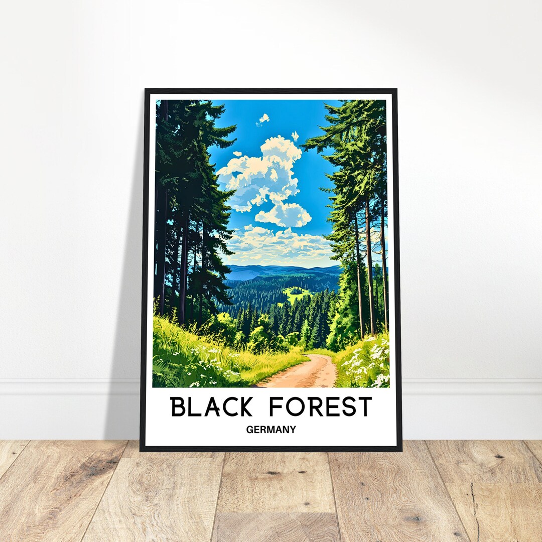 Black Forest Travel Print Black Forest Poster German Art Print Germany ...
