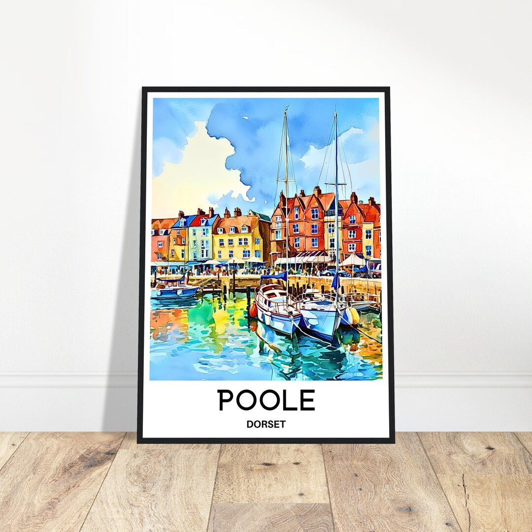 Poole Watercolor Print Poole Travel Poster English Art Print England ...
