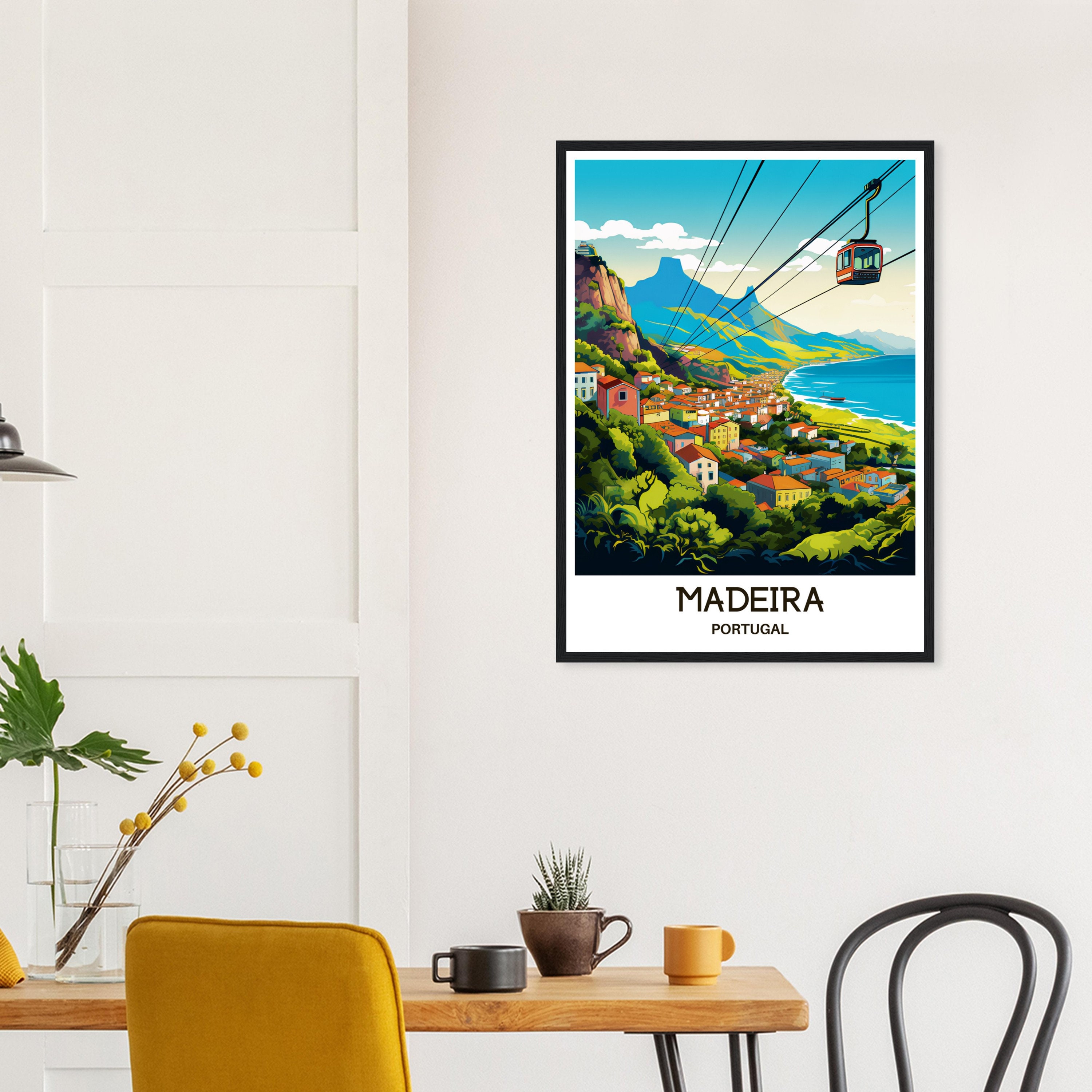 Madeira Travel Print Portugal Poster Portuguese Art Print Madeira Lover ...