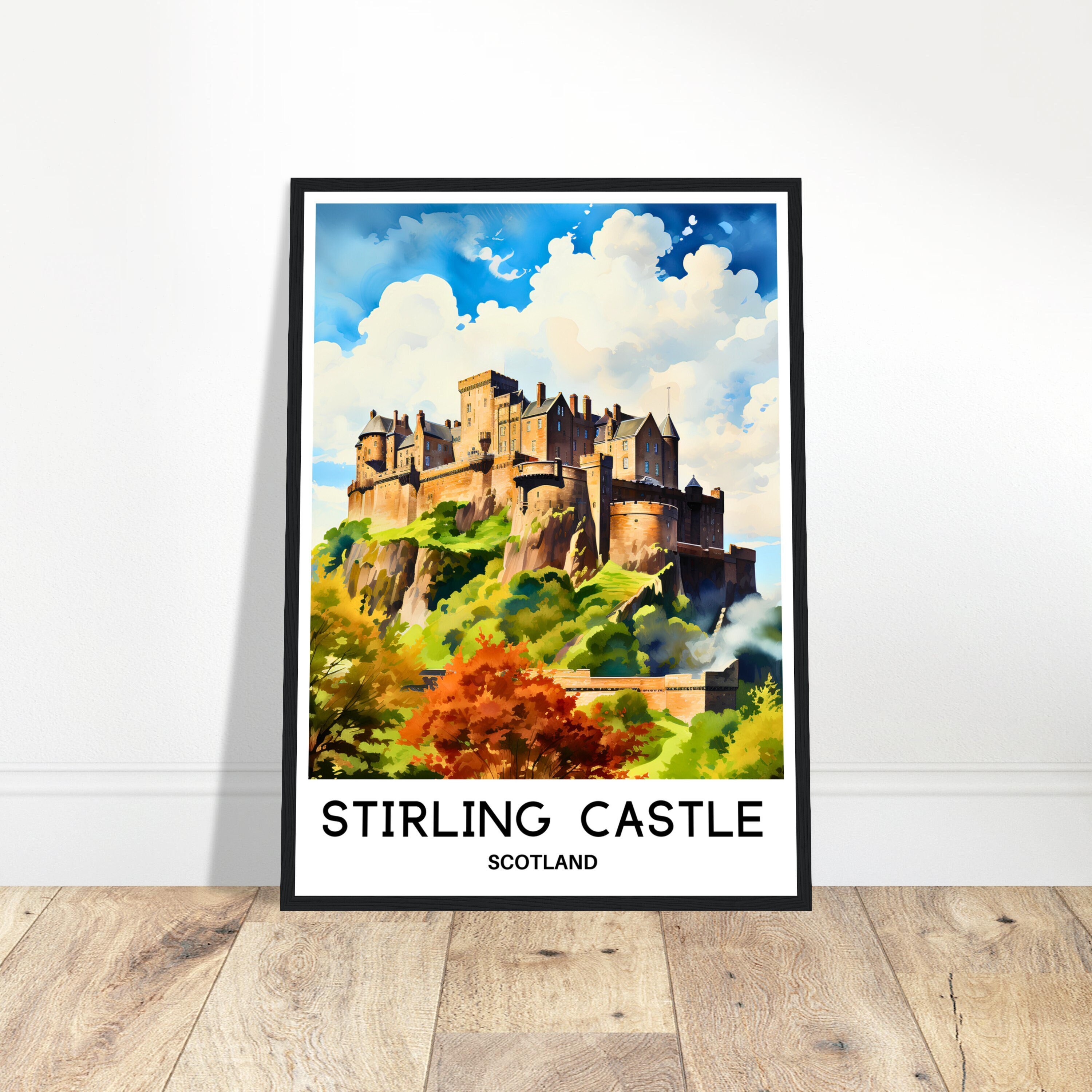 Stirling Castle Watercolor Print Stirling Castle Travel Poster Scottish ...