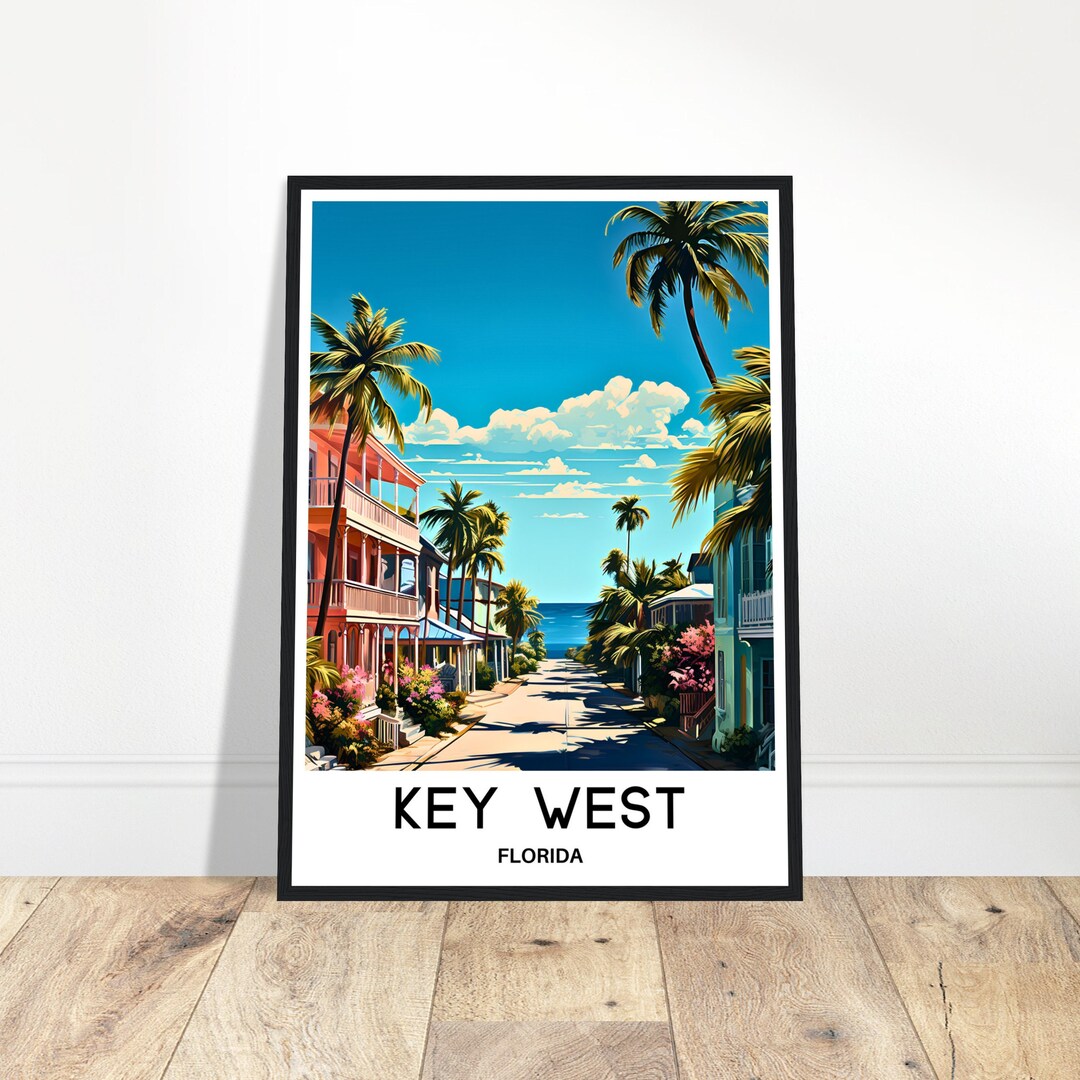 Key West Travel Print Key West Poster American Art Print America Lover ...