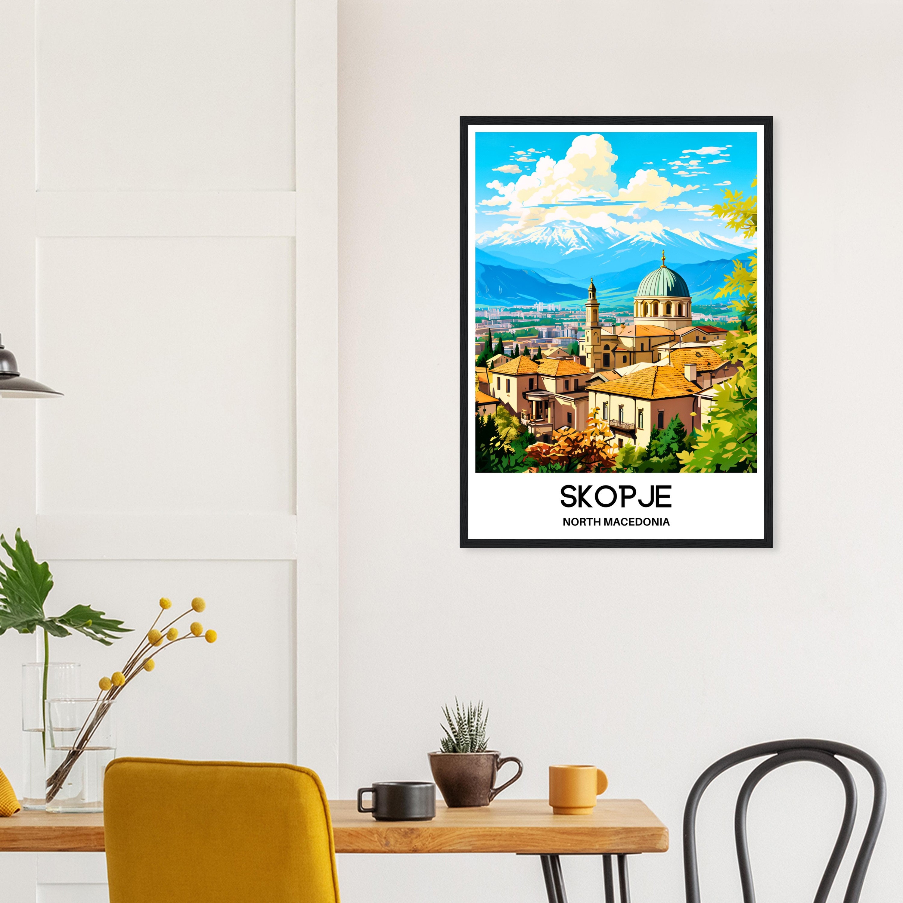 Skopje Travel Print Skopje Poster Macedonian Art Print North Macedonia ...