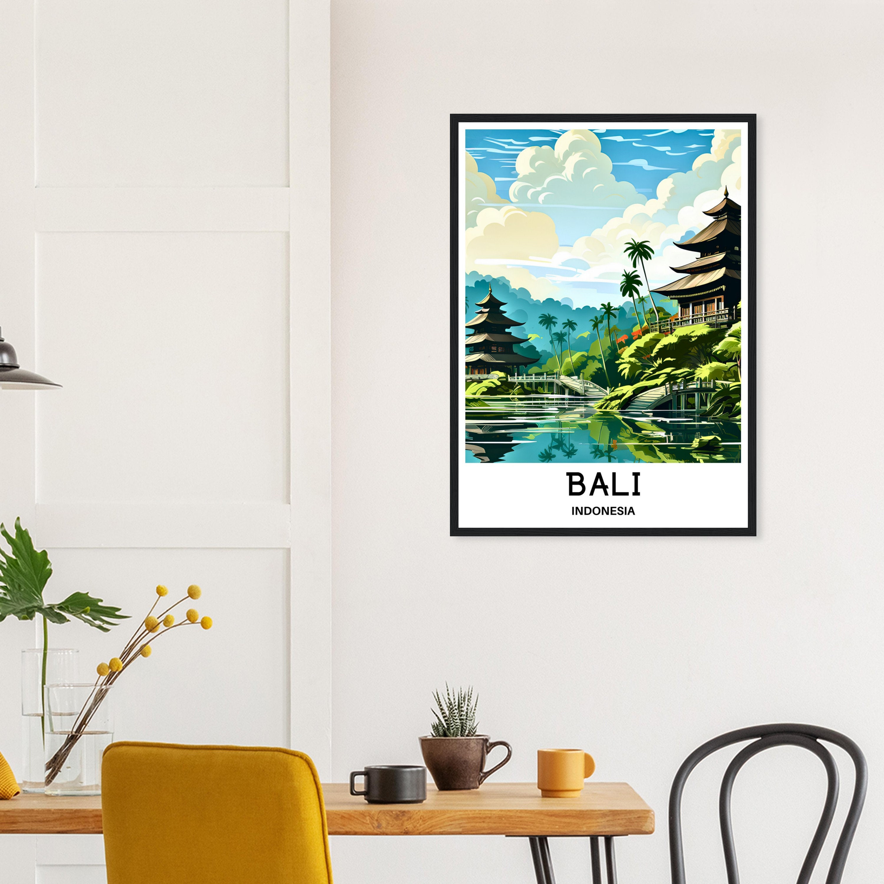 Bali Travel Print Indonesia Poster Indonesian Art Print Bali Lover Gift ...