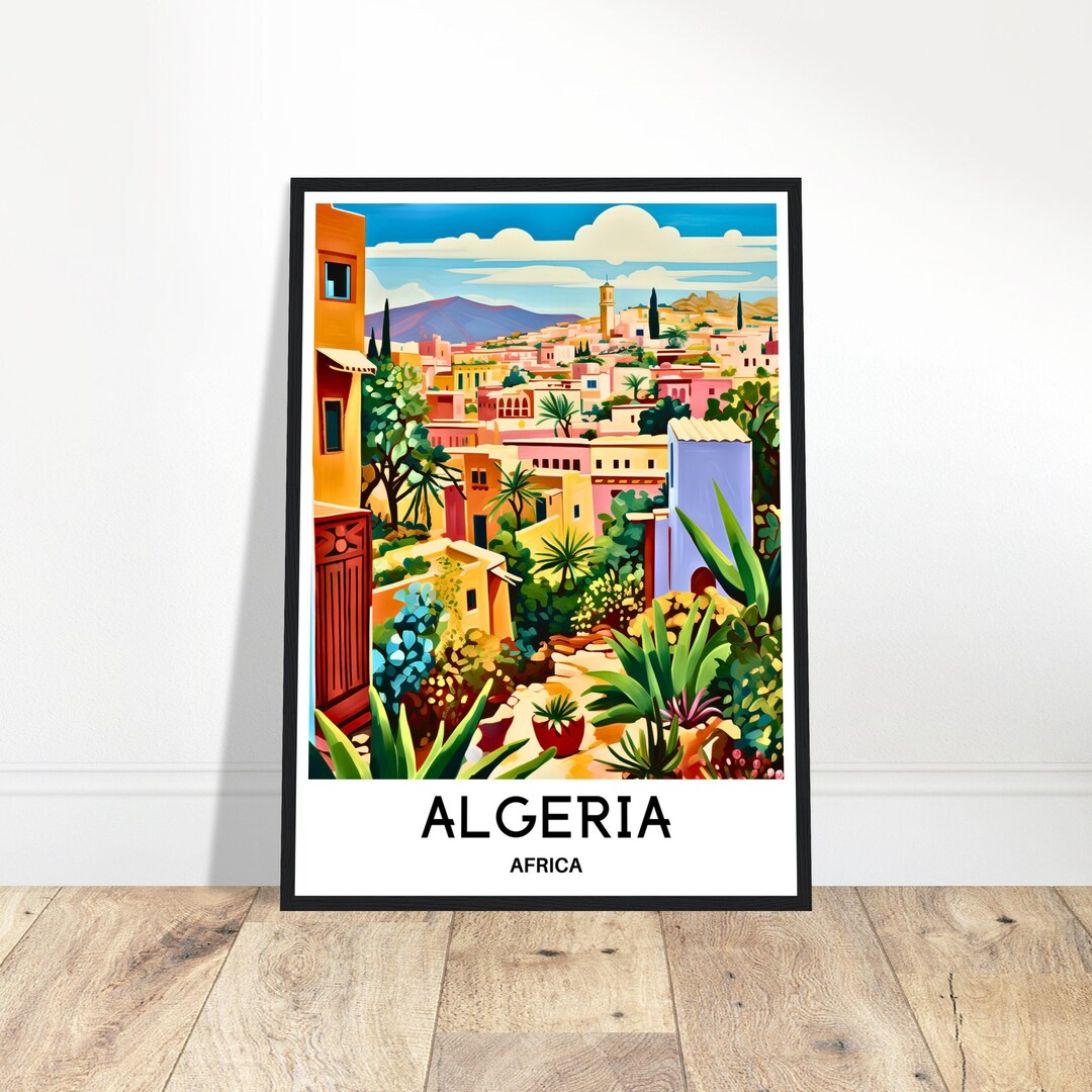 Algeria Travel Print Algeria Poster African Art Print Africa Lover Gift ...