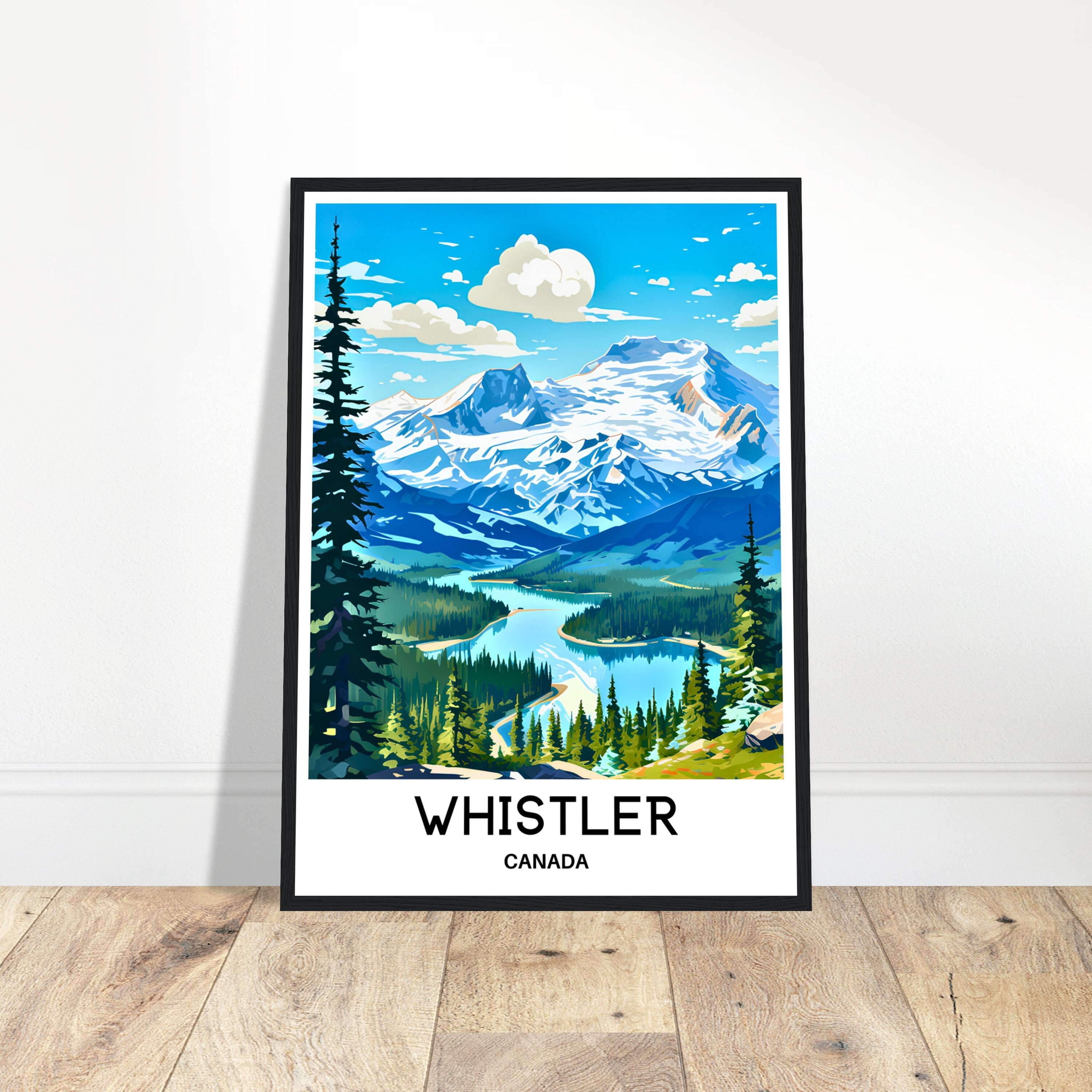 Whistler Travel Print Whistler Poster Canadian Art Print Canada Lover ...