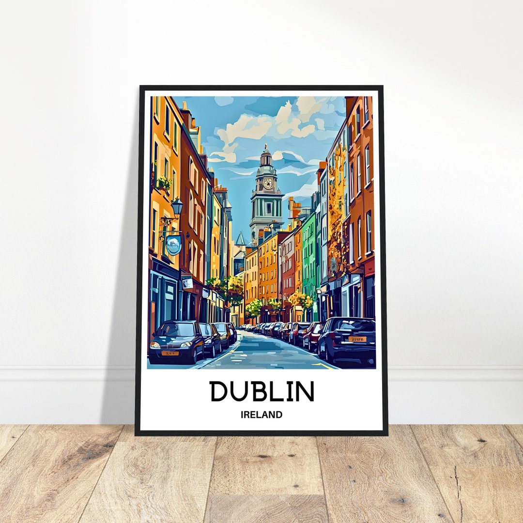 Dublin Travel Print Dublin City Poster Irish Art Print Ireland Lover ...