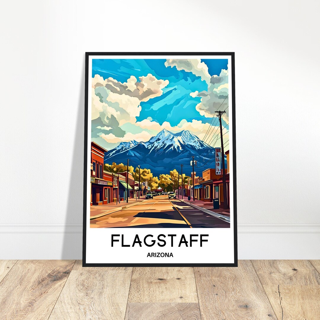 Flagstaff Travel Print Flagstaff Poster American Art Print Arizona ...