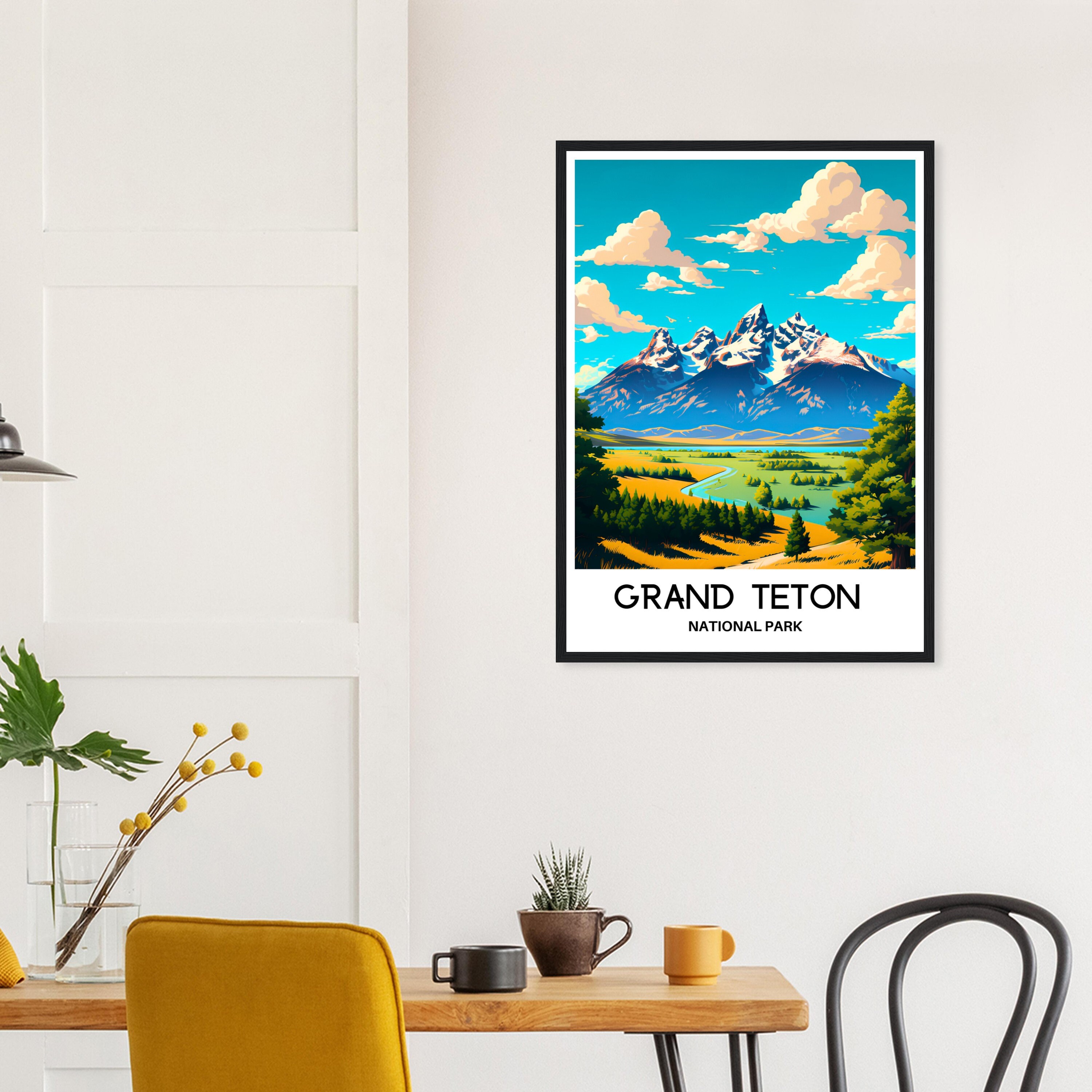 Grand Teton National Park Travel Print Grand Teton Poster American Art ...
