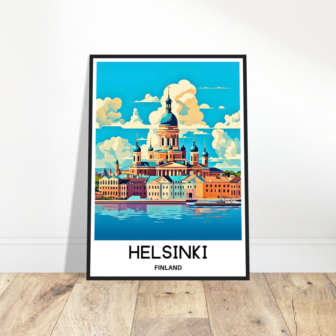 Helsinki Travel Print Helsinki Poster Finnish Art Print Finland Lover ...